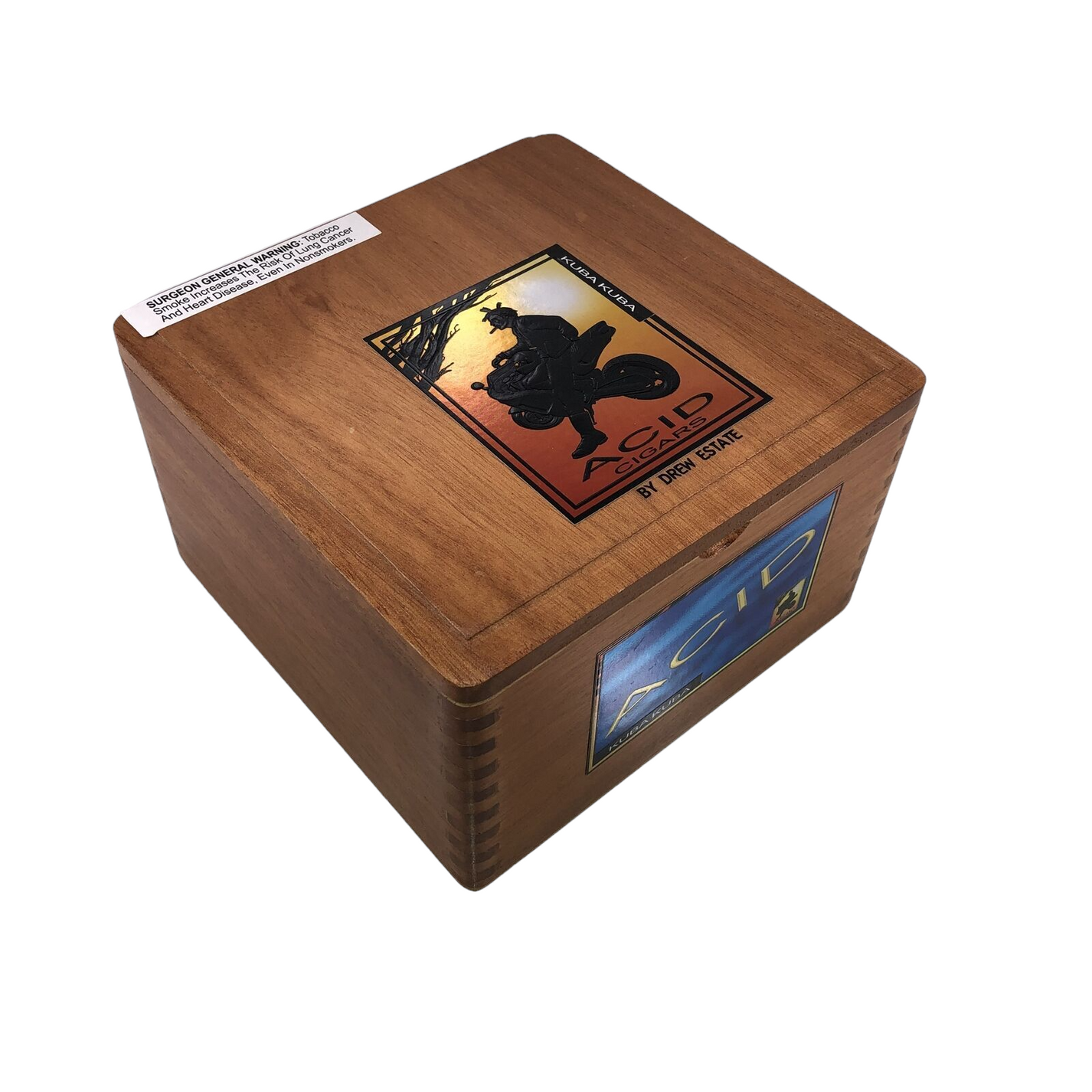 Acid Blondie Empty Wooden Cigar Box 6.5x6x4.5 – Sargent Cigars