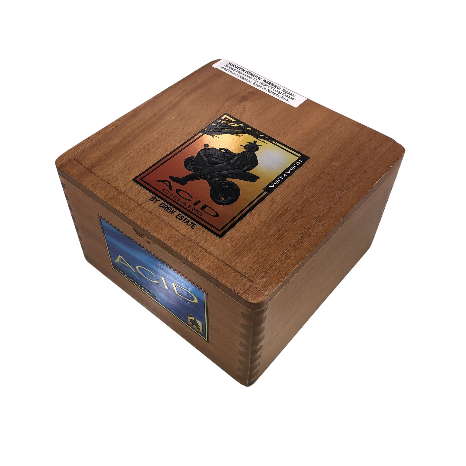 Acid Blondie Empty Wooden Cigar Box 6.5x6x4.5 – Sargent Cigars