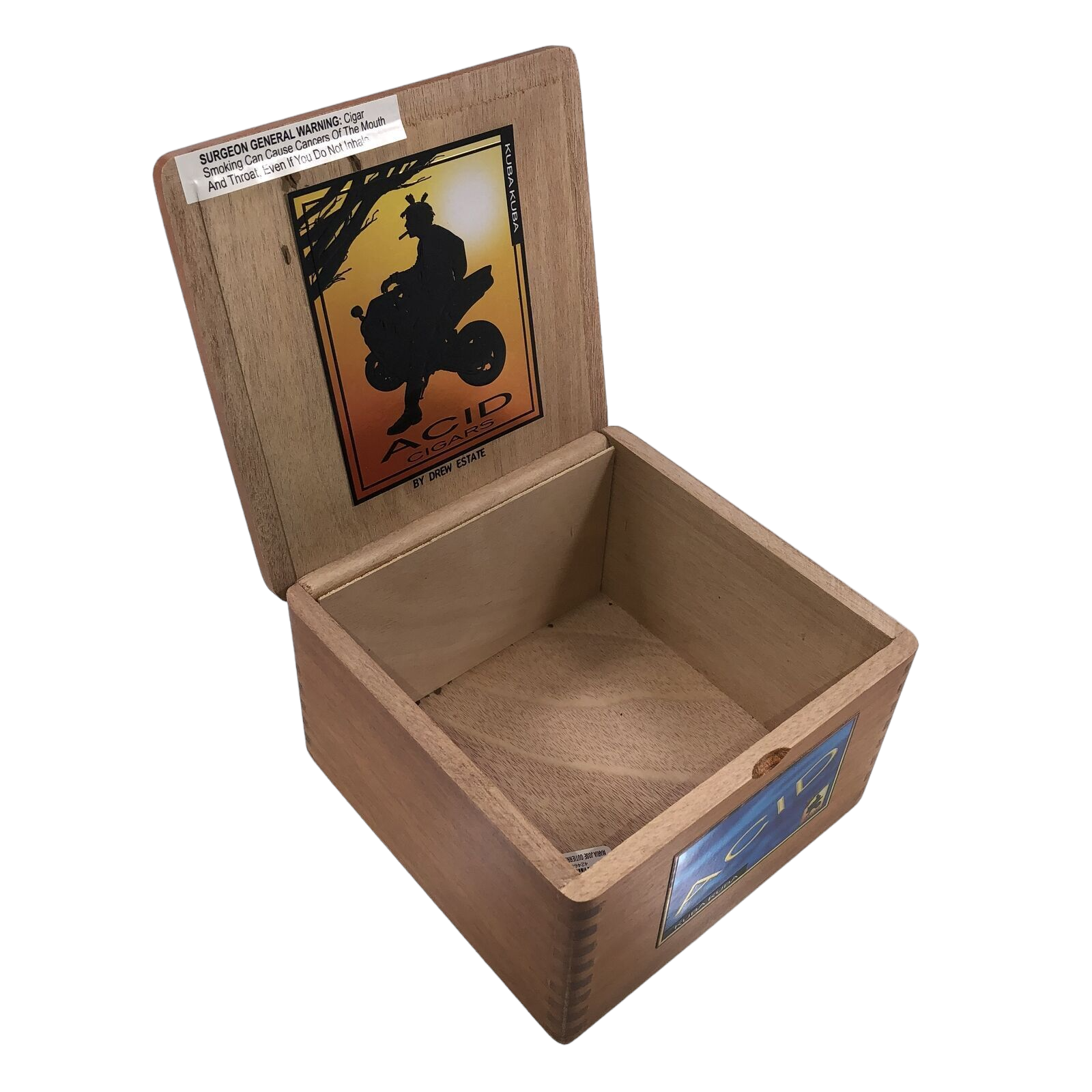 Acid Blondie Empty Wooden Cigar Box 6.5x6x4.5 – Sargent Cigars