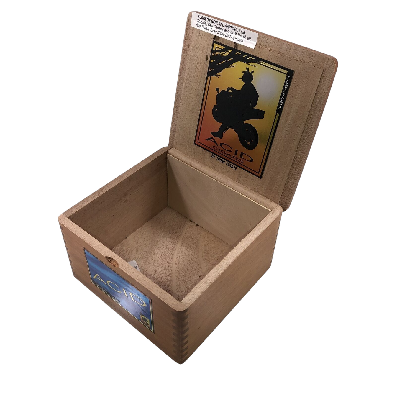 Acid Blondie Empty Wooden Cigar Box 6.5x6x4.5 – Sargent Cigars