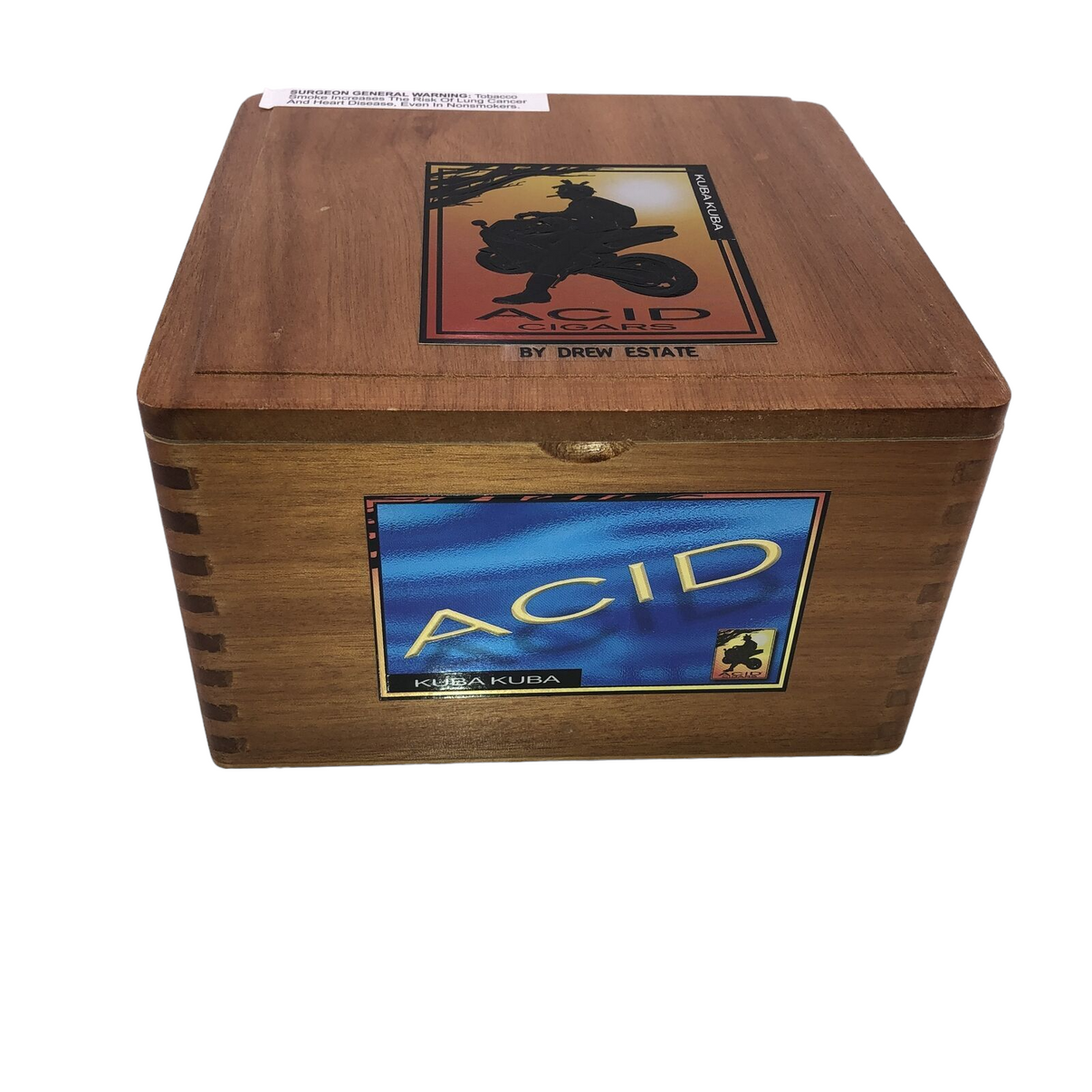 Acid Blondie Empty Wooden Cigar Box 6.5x6x4.5 – Sargent Cigars